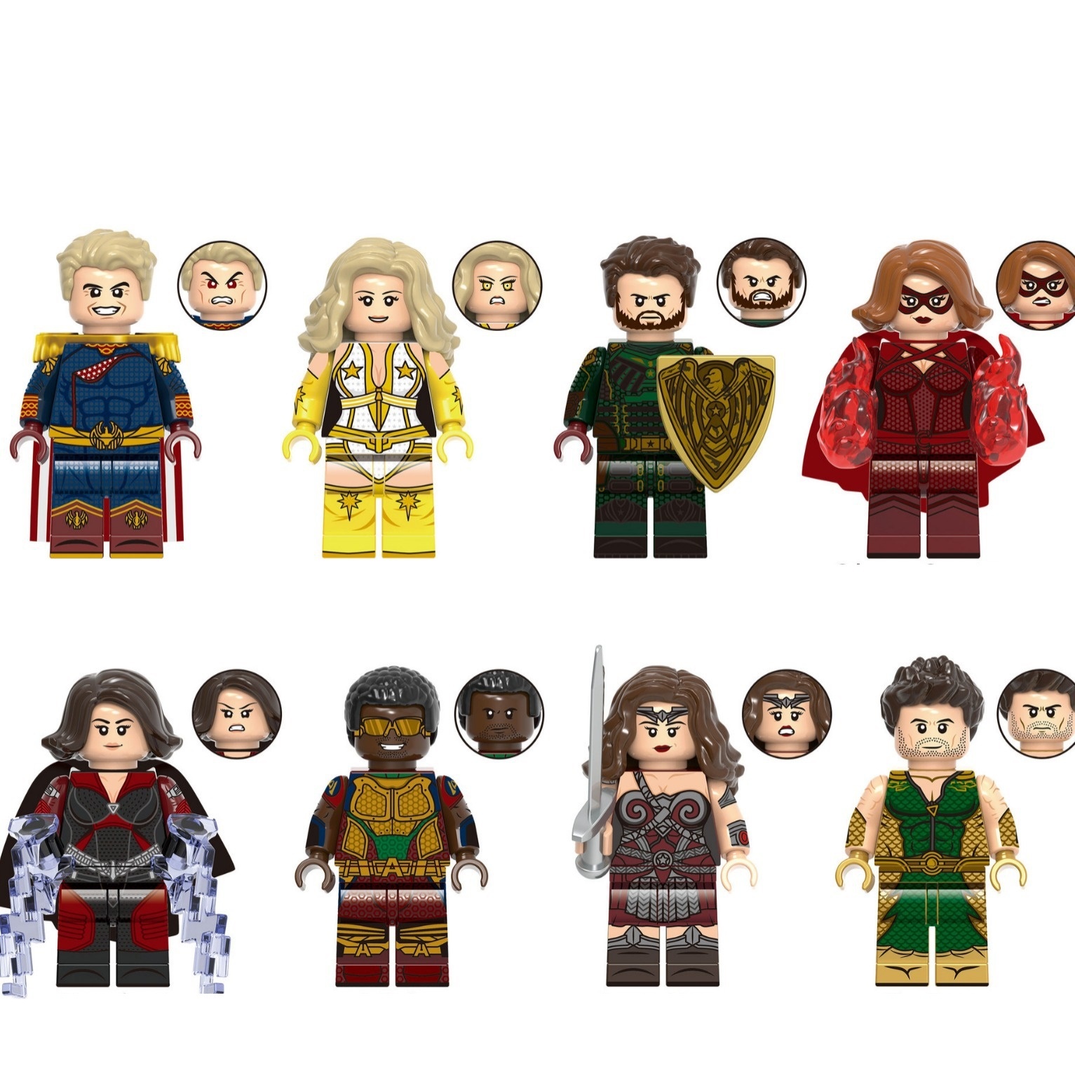 Starlight A-Train Soldier Boy Minifigures The Boys TV Sets - Building ...