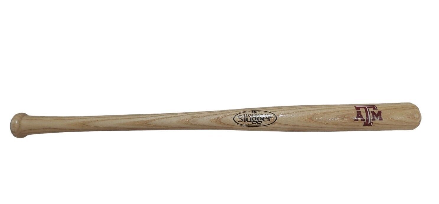 Louiseville Slugger Texas A&M Mini 16" Wooden Baseball Bat - GUC - Bats