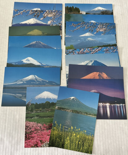 Lot 18 Mount Fuji Japan Tallest Mountain in Japan Chrome Postcards ...