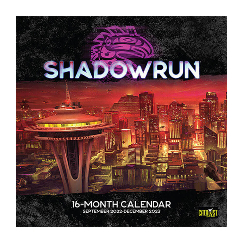 Shadowrun RPG 16 Month Calendar Game Maps - Fantasy Board Games