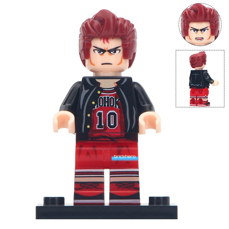 Hanamichi Sakuragi (Shohoku Basketball) Slam Dunk Lego Diy Minifigure ...