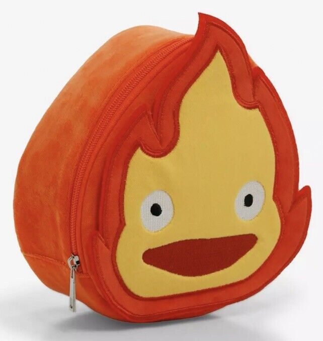 Studio Ghibli Howl's Moving Castle Calcifer Makeup Bag - Makeup Bags ...