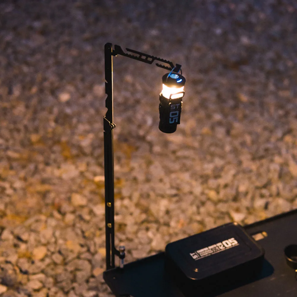 Camping Lantern Stand Tabletop Detachable Folding Light Stand Pole ...
