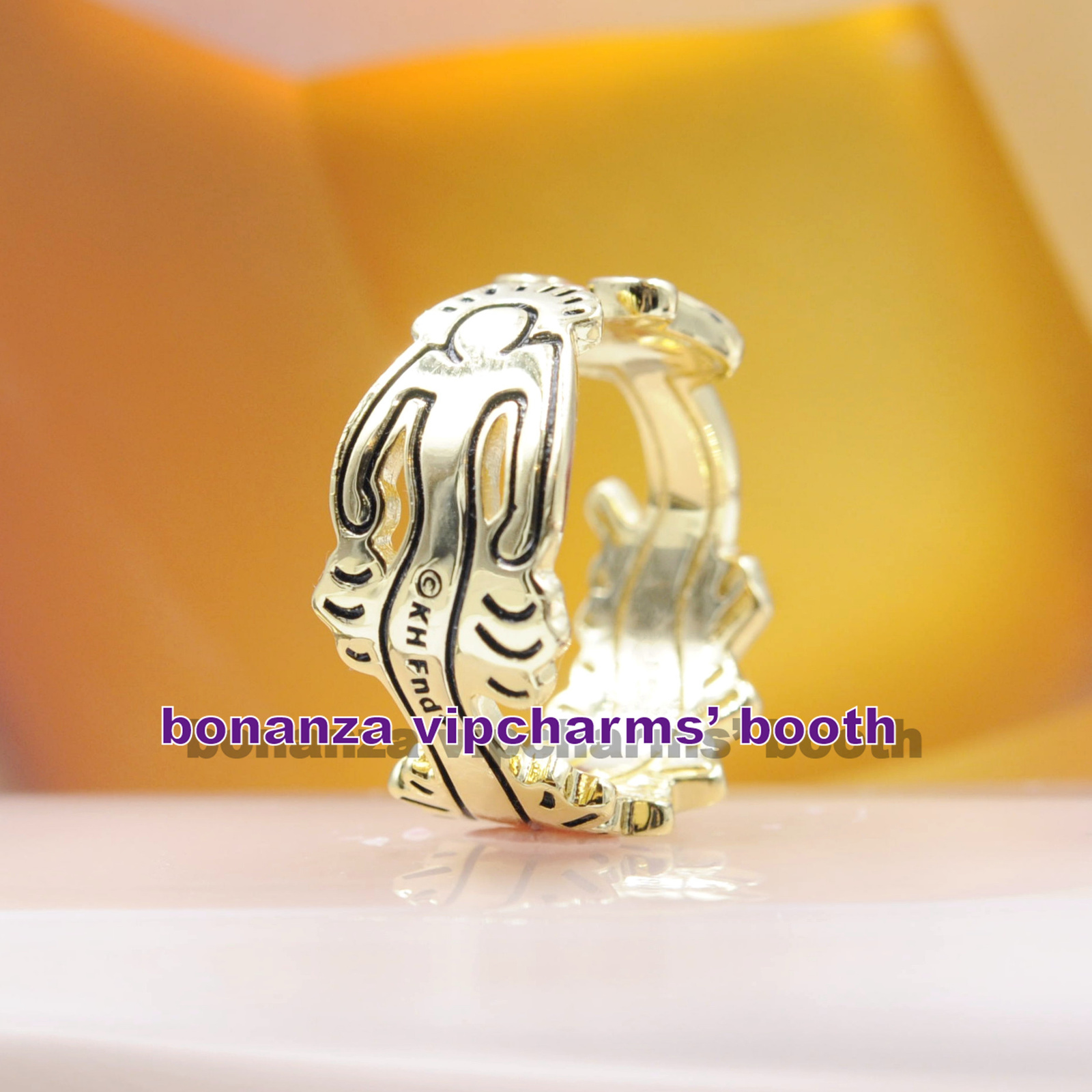 2022 Release 14k Gold-plated Keith Haring Wavy Figure Open Ring - Rings