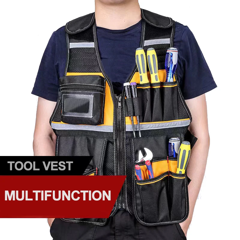 Electrician Carpenter Vest Carpenter Bags Tool Vest Fer Plumber ...