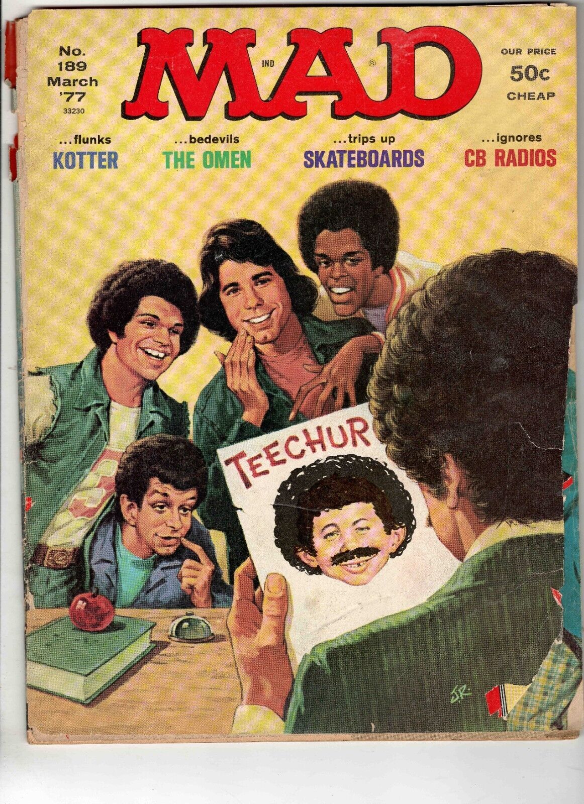 Mad Magazine #189 1977 EC Comics Welcome Back Kotter John Travolta ...