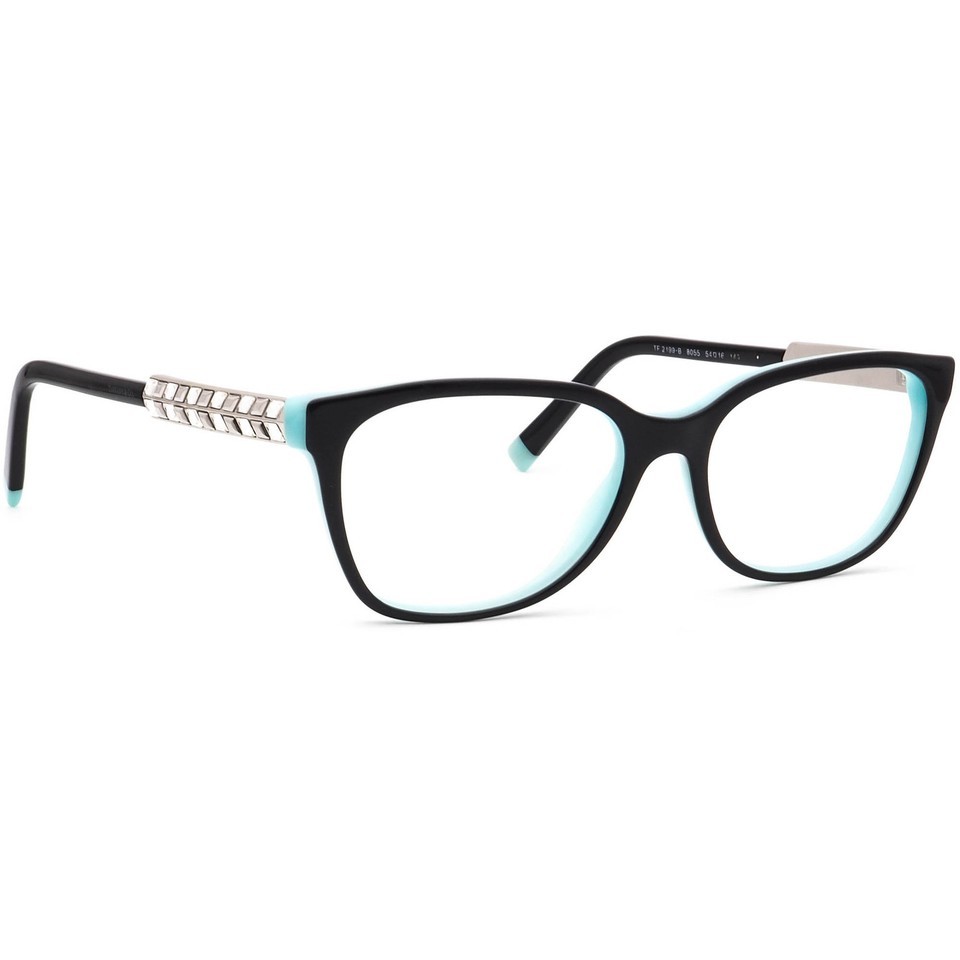 Tiffany & Co. Eyeglasses TF 2199-B 8055 Black/Blue Crystals Italy 54 ...