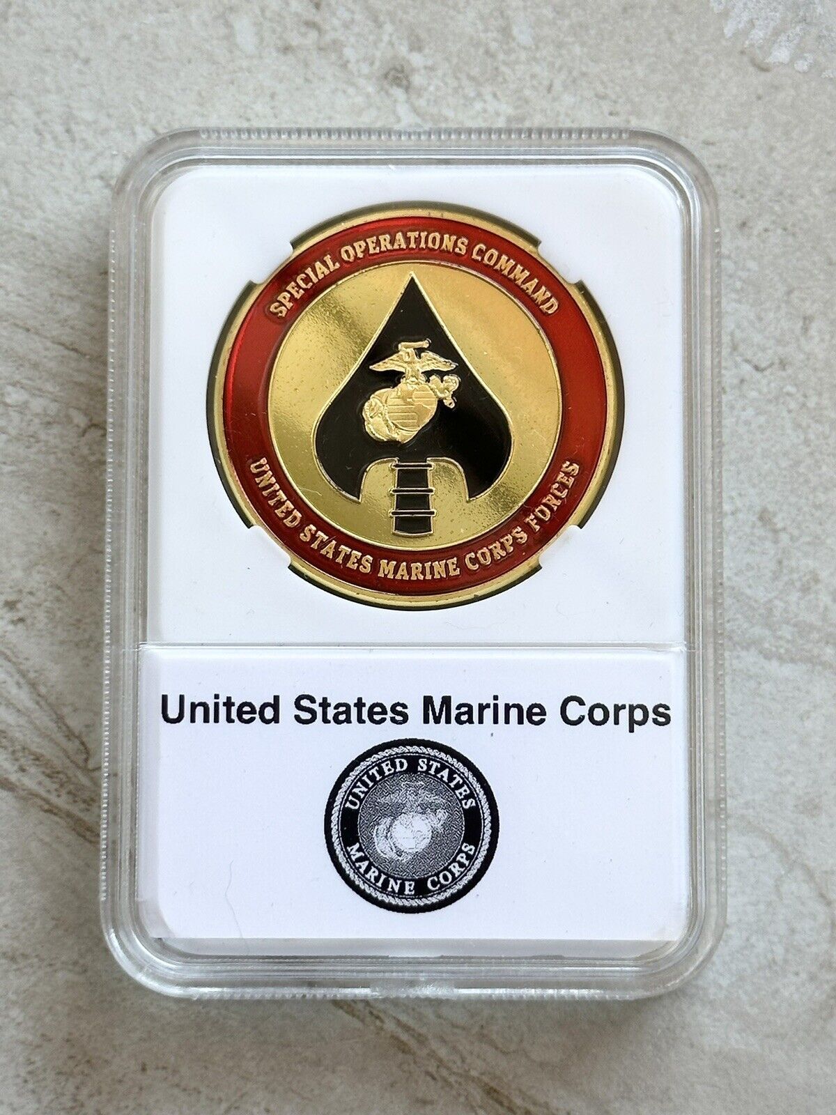 MARSOC - Marine Corps Special Operations Command Coin With Case ...