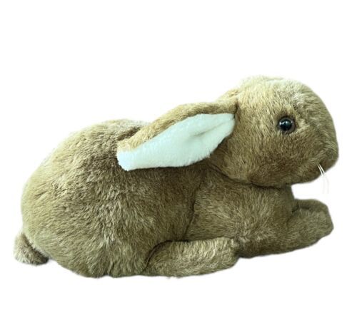Vintage Eden Rabbit Plush Realistic Stuffed Animal Bunny Lying Down ...
