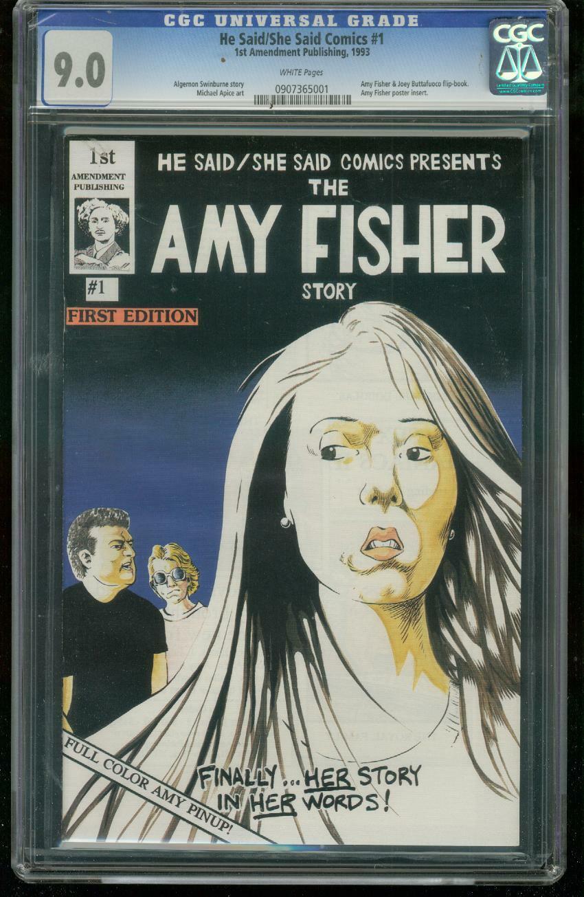 HE SAID/SHE SAID COMICS #1-FISHER-BUTTAFUOCO-CGC 9.0 0907365001 - Comic ...