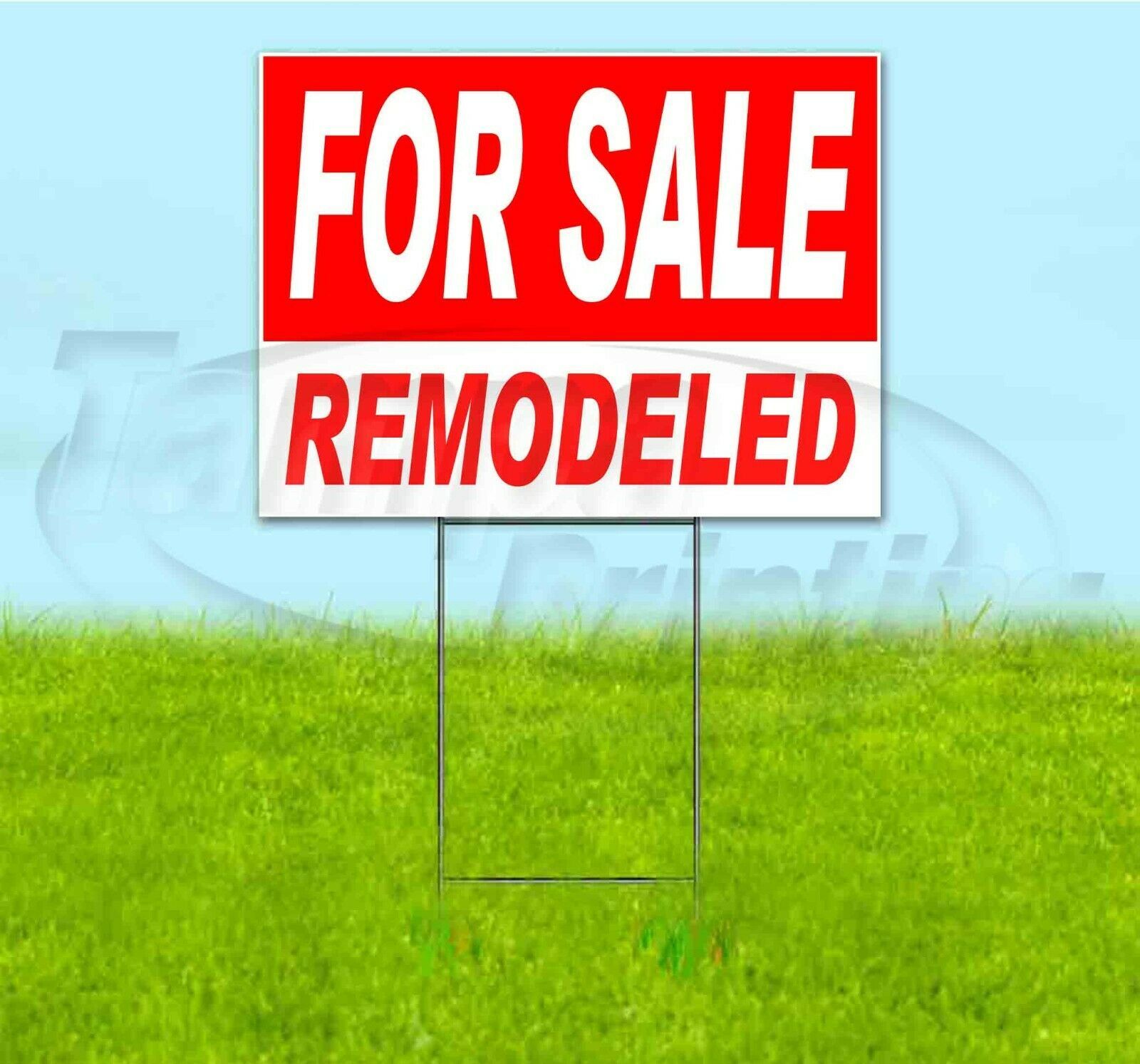 FOR SALE REMODELED 18x24 Yard Sign WITH STAKE Corrugated Bandit USA ...