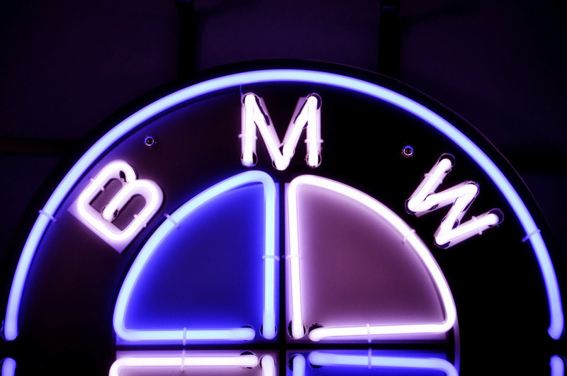 BMW German Automobile Car Neon Light Sign 15" x 15" - Light Bulbs & LEDs