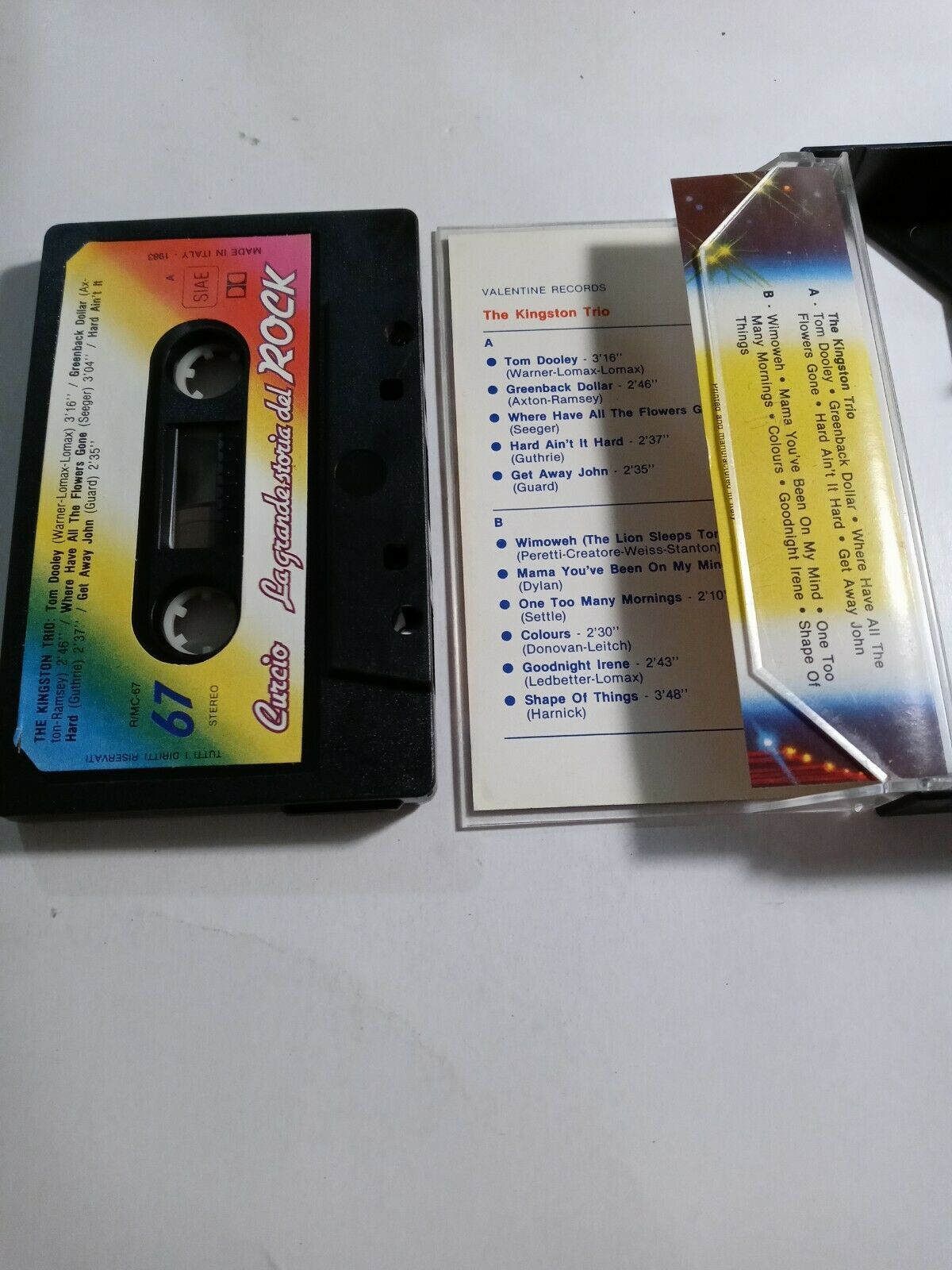 The Kingston Trio La Grande Storia Del Rock 67 Cassette 1983 RARE ...