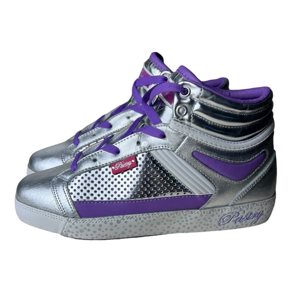 Vtg 90s Pastry Silver Fruit Fab Cookie Hi-top Limited Edition Sneakers ...