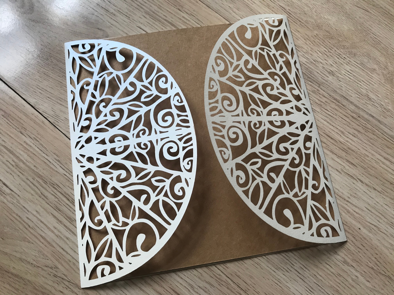 50pcs Custom laser cut Wedding Invitations,customize Laser Cut ...