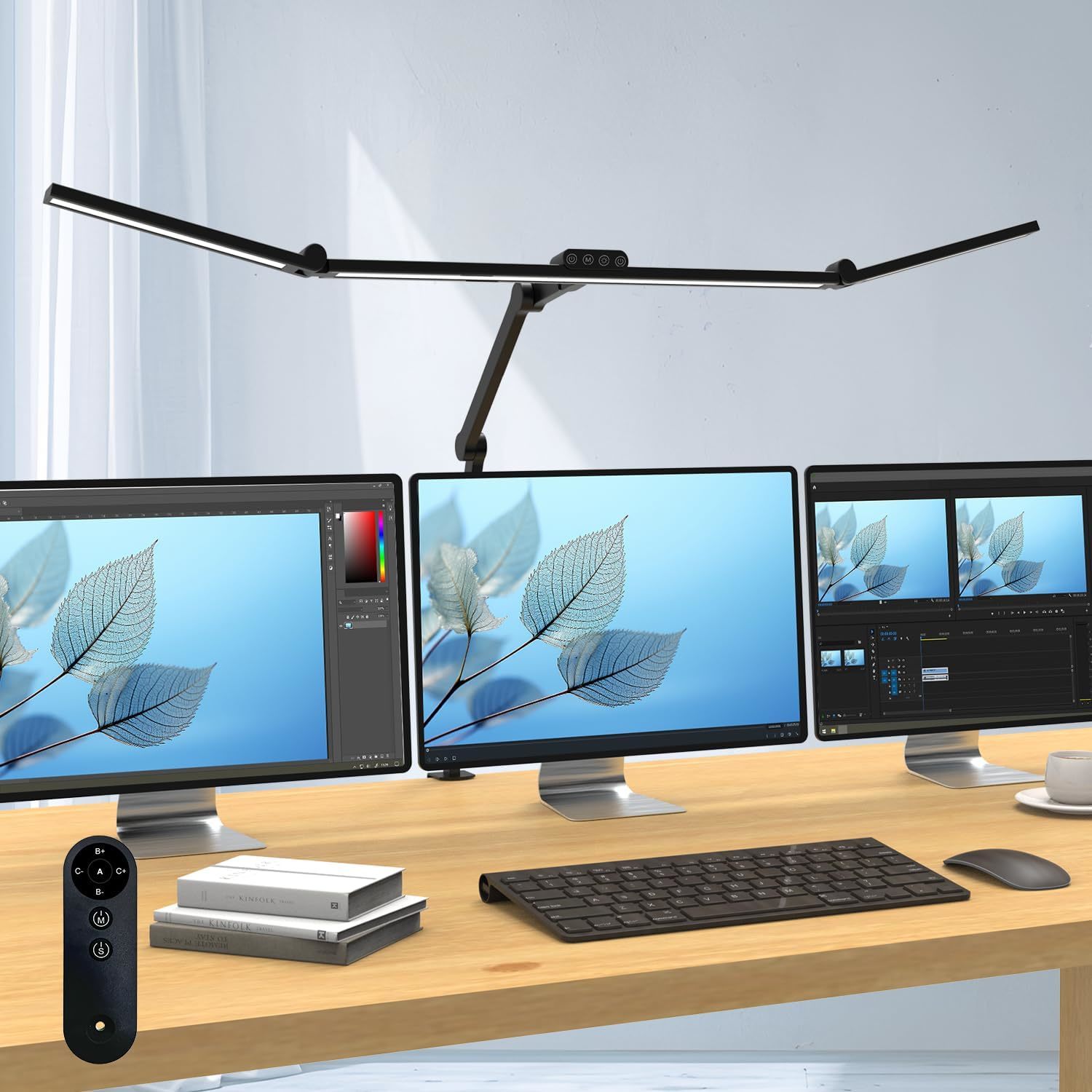 Micomlan 36W Bright Led Desk Lamp With Clamp, 47 Inches Long Architect ...