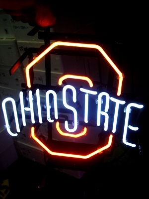 Ohio State University OSU Buckeyes Beer Bar Neon Light Sign 16" x 16 ...