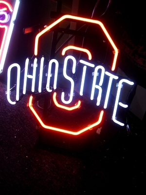 Ohio State University OSU Buckeyes Beer Bar Neon Light Sign 16" x 16 ...