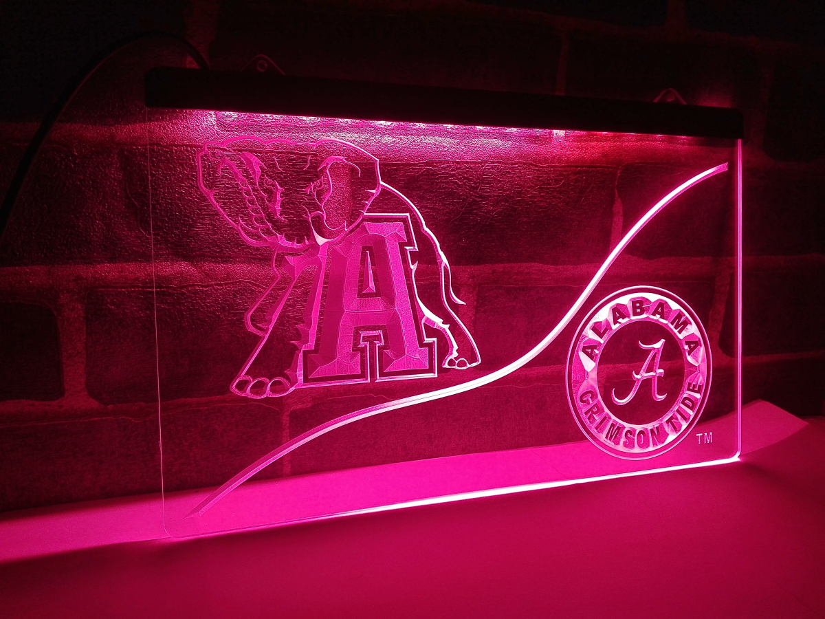 Alabama Crimson Tide Football Club LED Neon Light Sign home decor craft ...