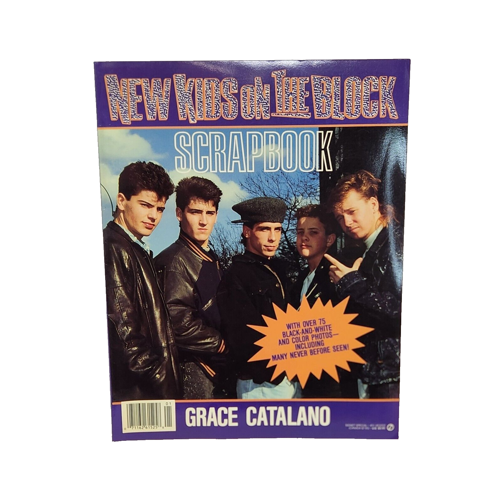 VINTAGE 1990 NKOTB NEW KIDS ON THE BLOCK SCRAPBOOK W/ PHOTOS MAGAZINE ...
