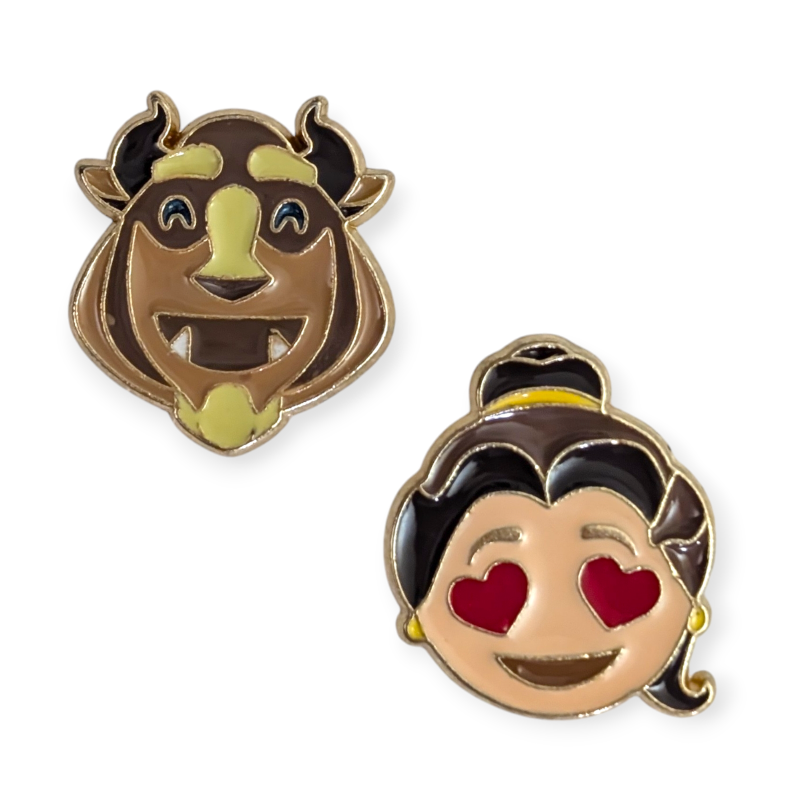 Beauty and the Beast Disney Tiny Pins: Belle and The Beast Emoji ...