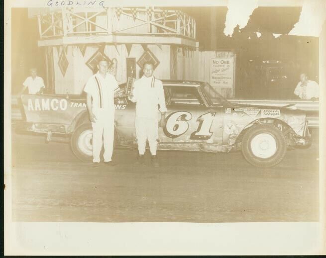 BOB GOODLING #61 WINNER-RACE CAR-1966 PHOTO - Photos