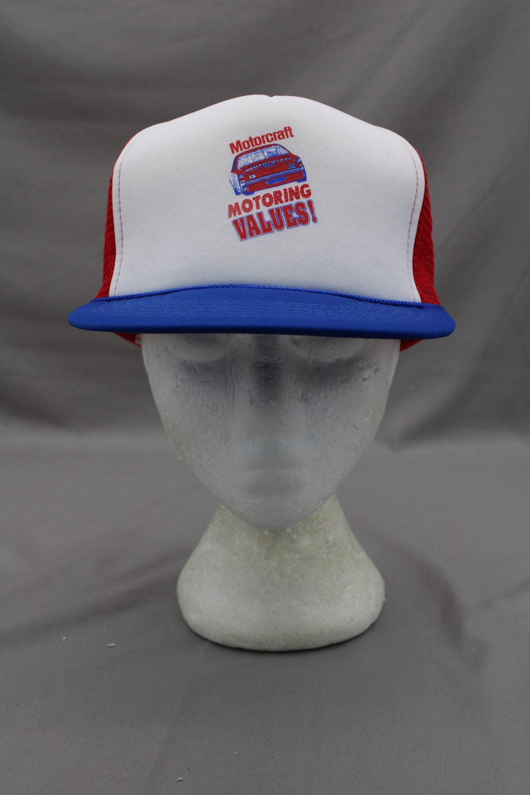 Vintage Screened Trucker Hat - Motorcraft Rally Car Graphic - Adult ...
