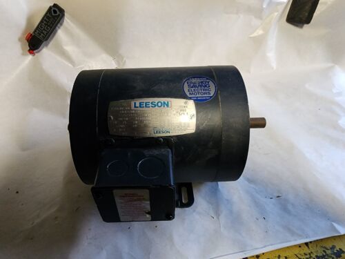 Leeson 1/2 HP 3 Phase 1725 RPM Brake Motor D56CFC Fr. Cat. 110670.00 ...