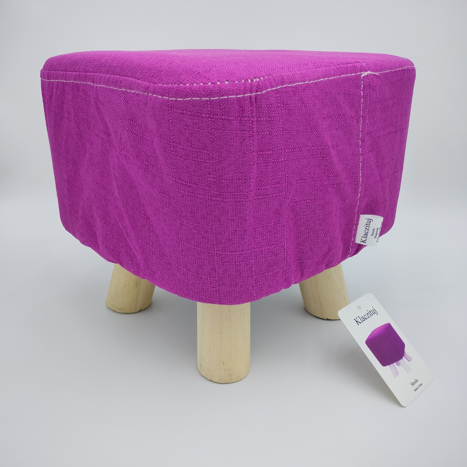 Klaczituj Stools Household Cloth Stool Small Foot Stool Solid Wood ...