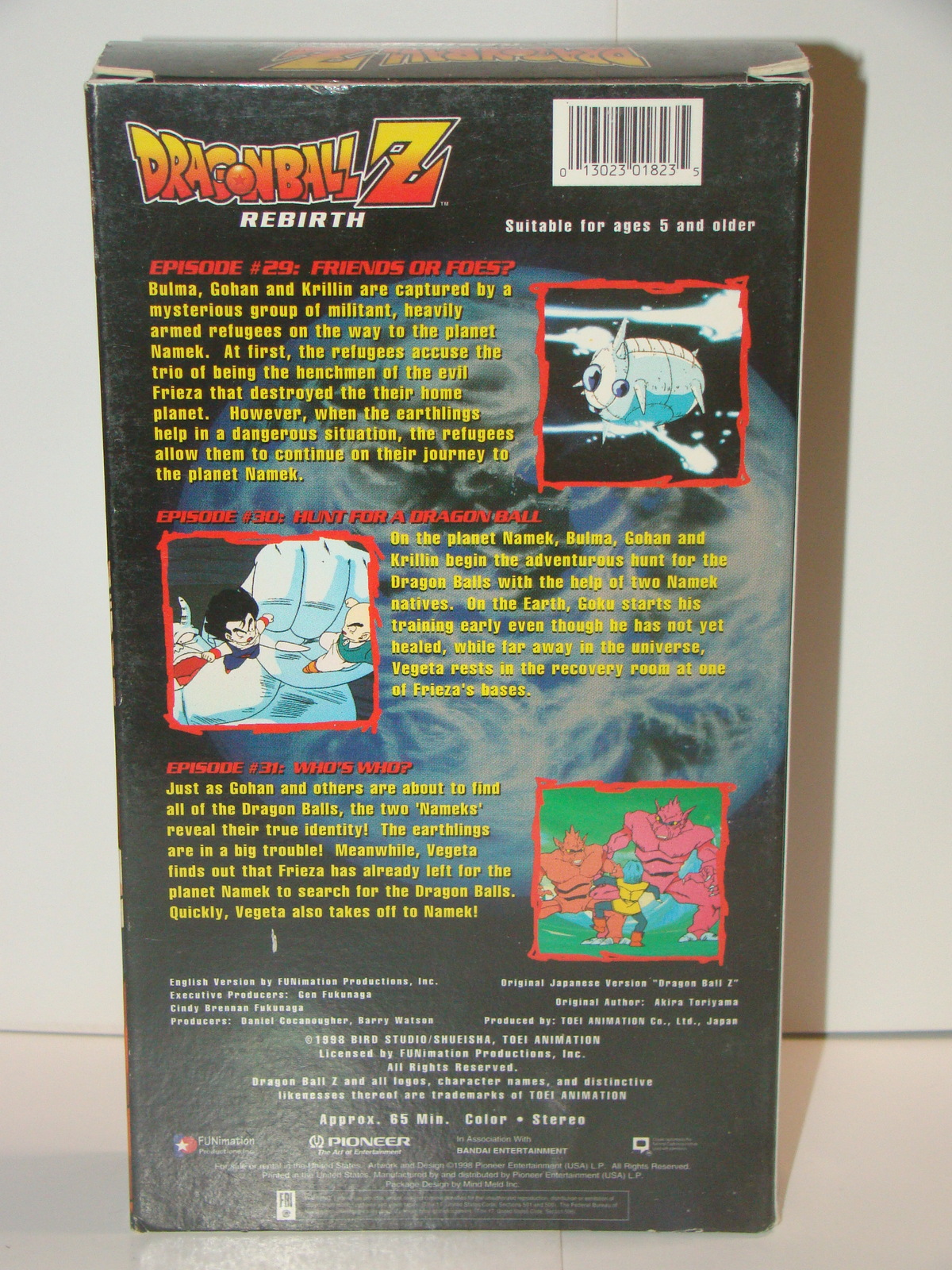 DRAGON BALL Z - REBIRTH (VHS) - VHS Tapes