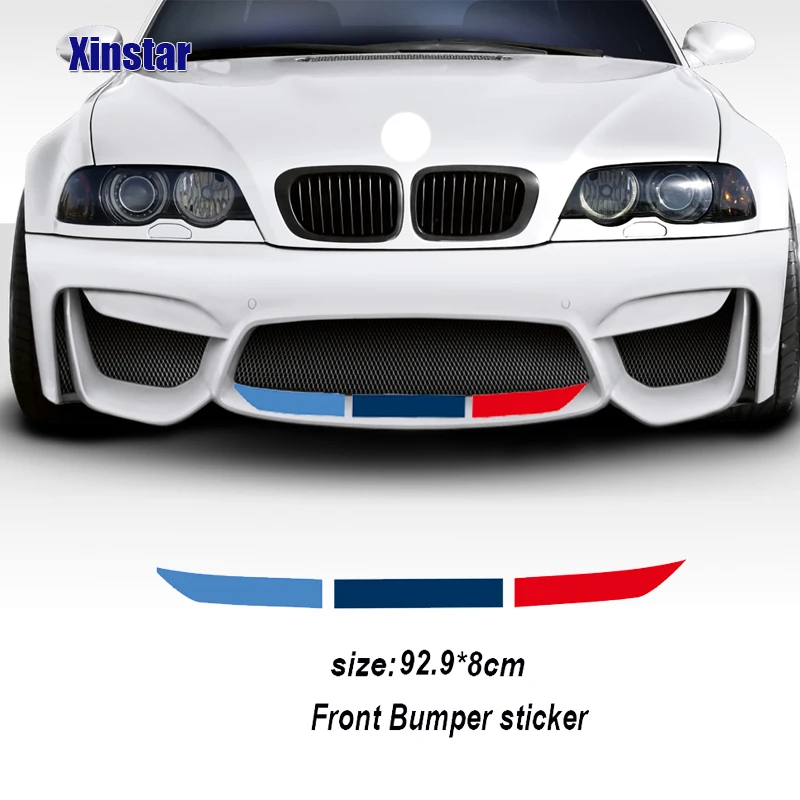 M Power Performance Car Front Bumper Sticker For E36 E39 E46 E60 E61 ...