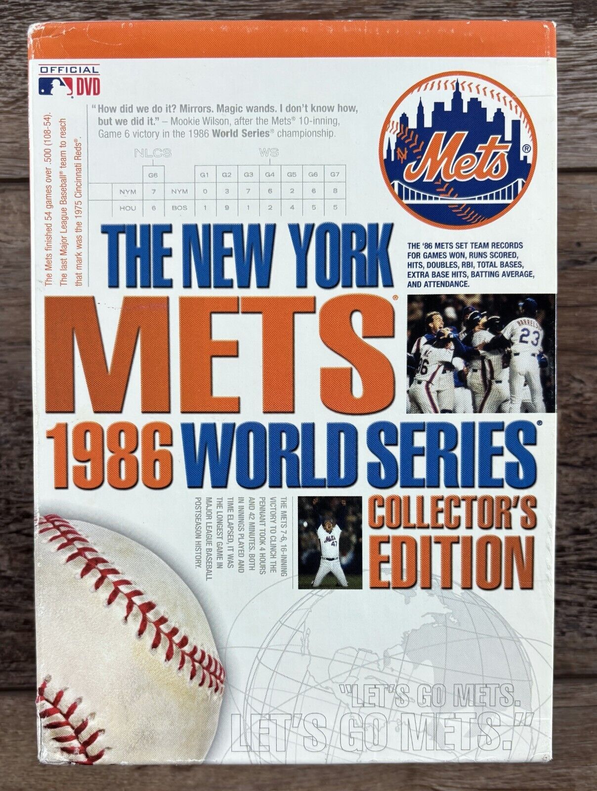 New York Mets 1986 World Series Collector's Edition 9 DVD Box Set ...
