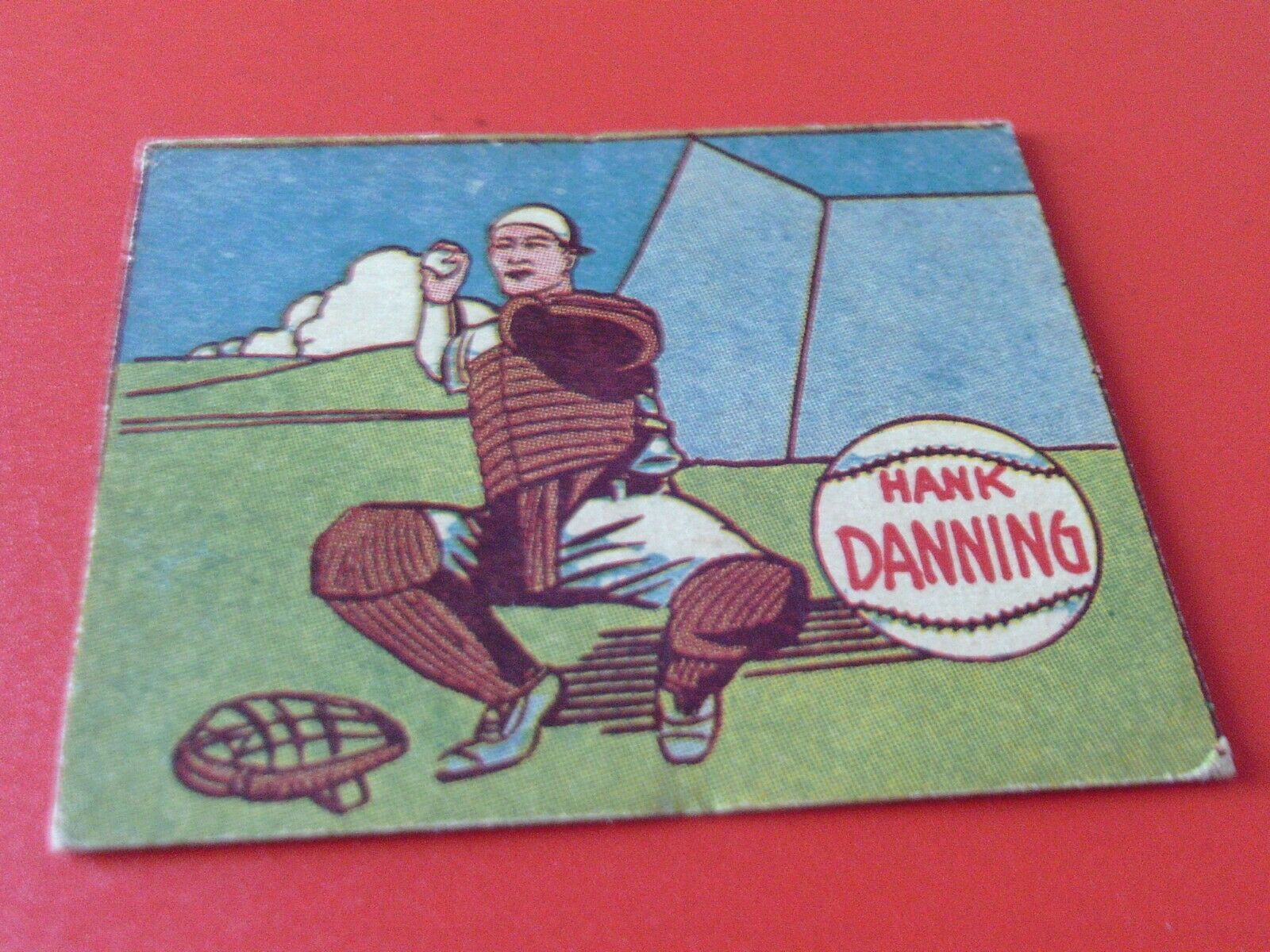 RARE 1943 MP + CO (R302-1) HANK DANNING STRIP CARD N.Y. GIANTS BASEBALL ...