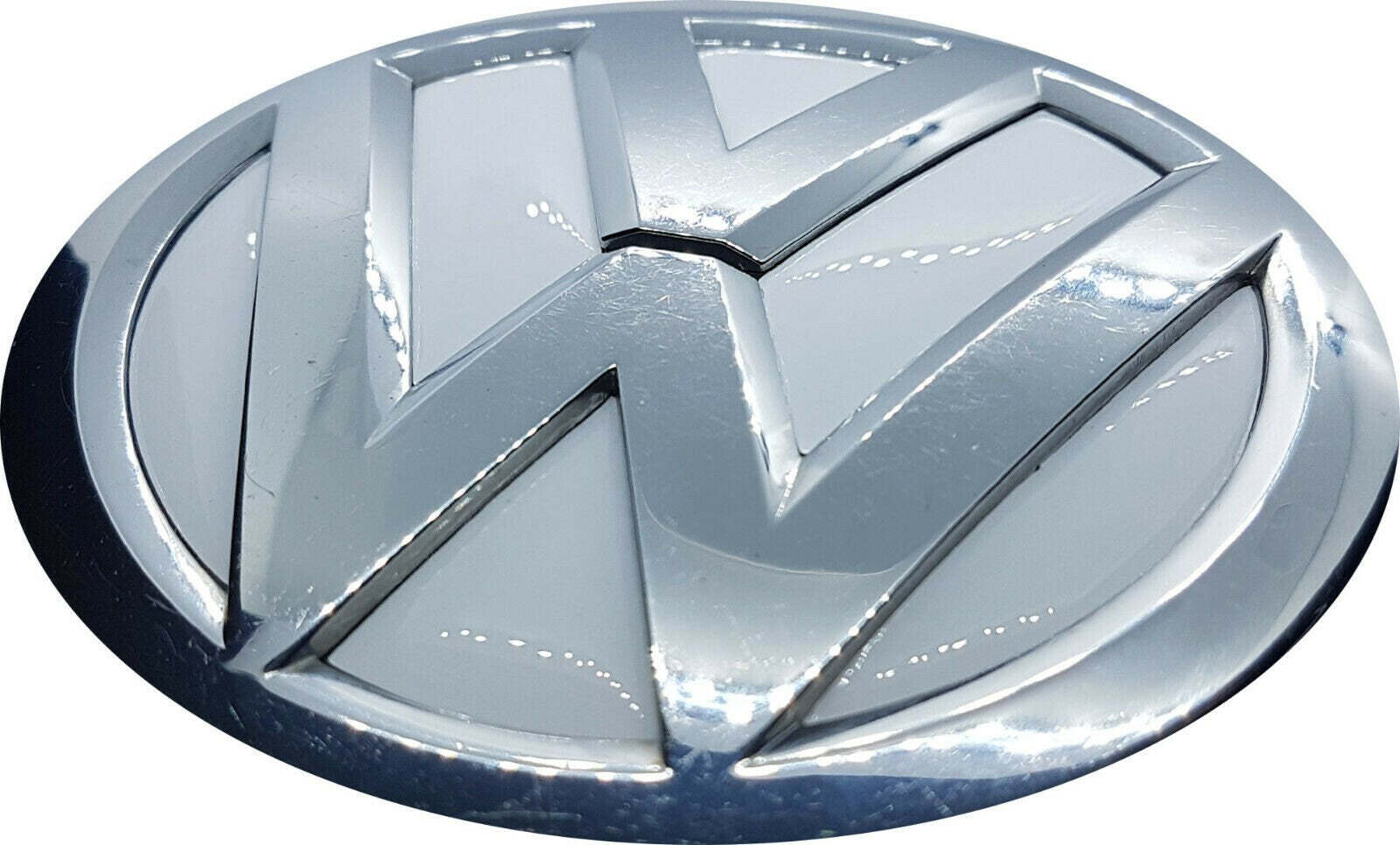 VW Golf MK6 3D White Rear Badge Inserts Domed 3D Emblem GTI, TDI - Emblems