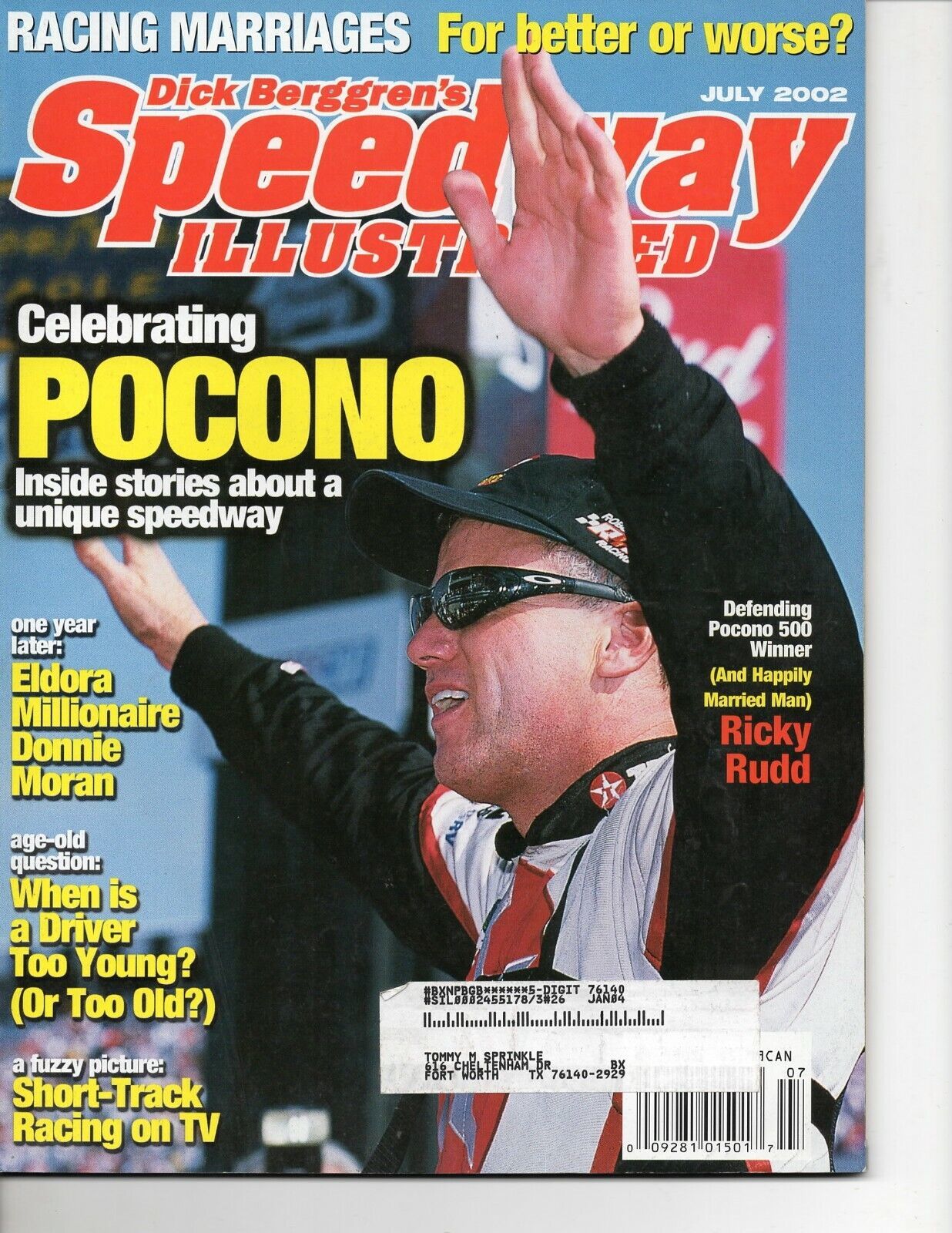 Dick Berggrens's Speedway Illustrated July 2002 Racing Magazine - Magazines