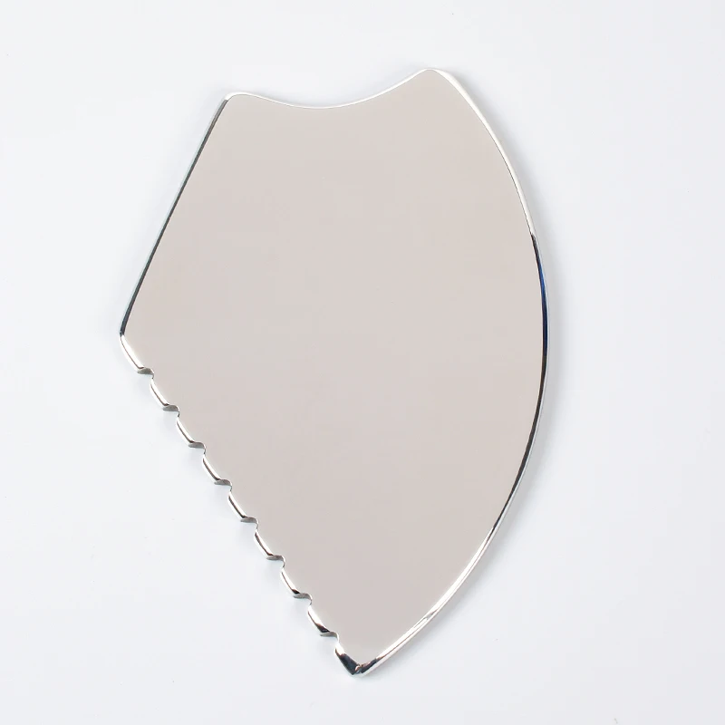 Stainless Steel Face Gua Sha Tool Big Sawtooth Mage Back Head Neck ...