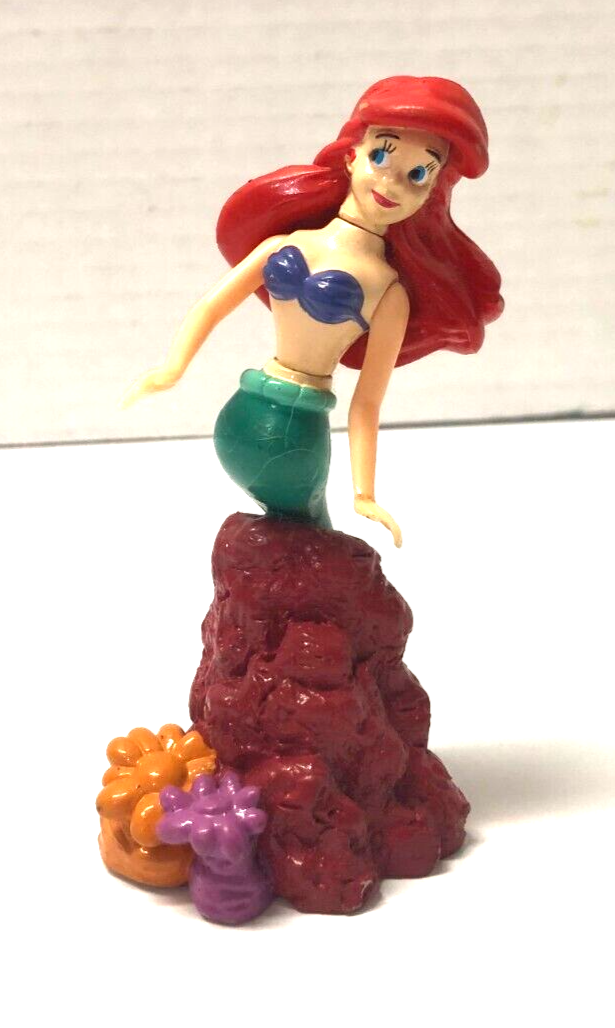Disney The Little Mermaid Poseable ARIEL PVC 3 1/2" Cake Topper Figure ...