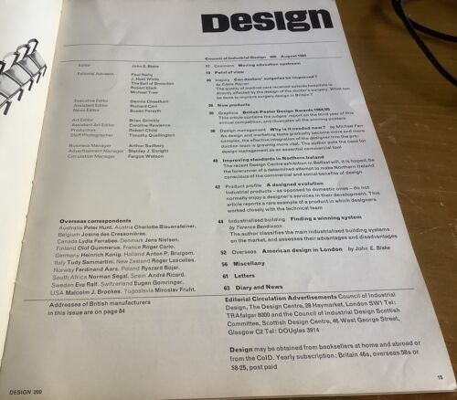 Design Magazine August 1965 #200 British Poster Design Awards ...