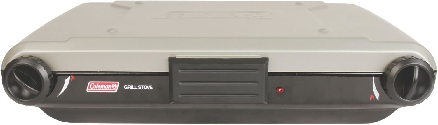 Classic Tabletop Propane 2-In-1 Grill/Stove With 2 Burners For Camping ...