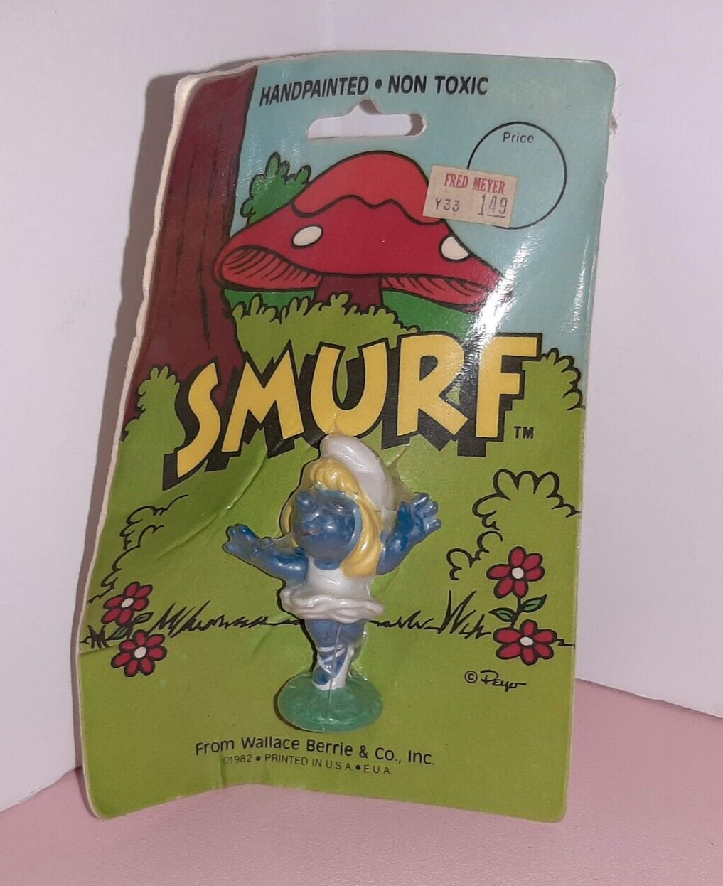 Smurfs Smurfette Ballerina Smurf Figure Vintage 1982 RARE NEW in ...