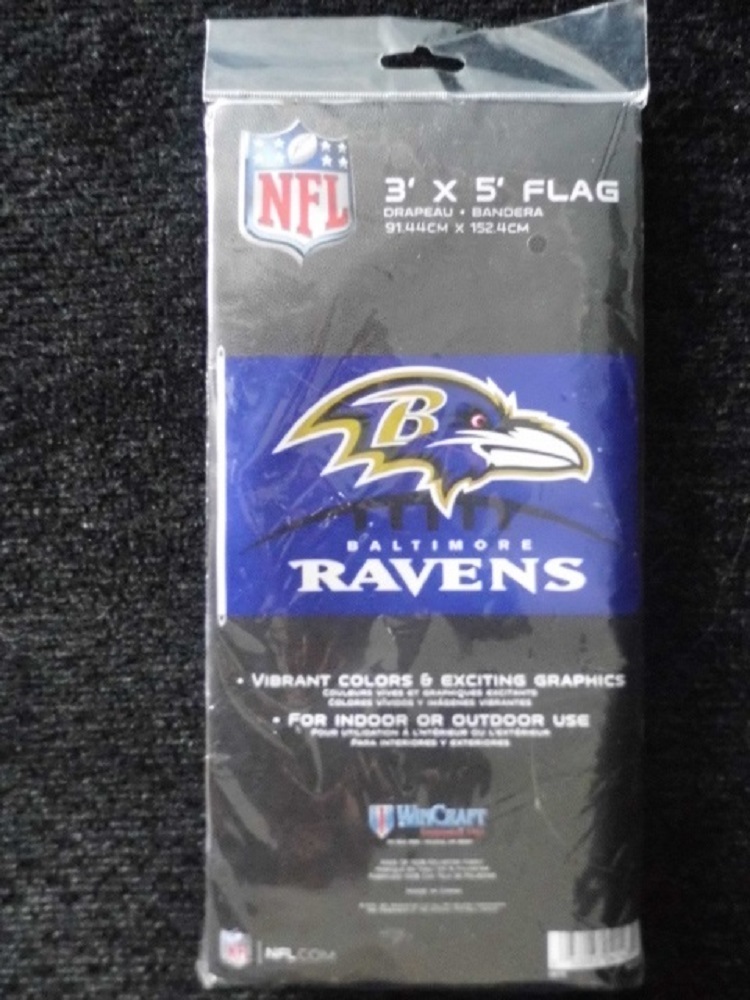 NFL Baltimore Ravens Team Flag, 3' x 5' - Football-NFL