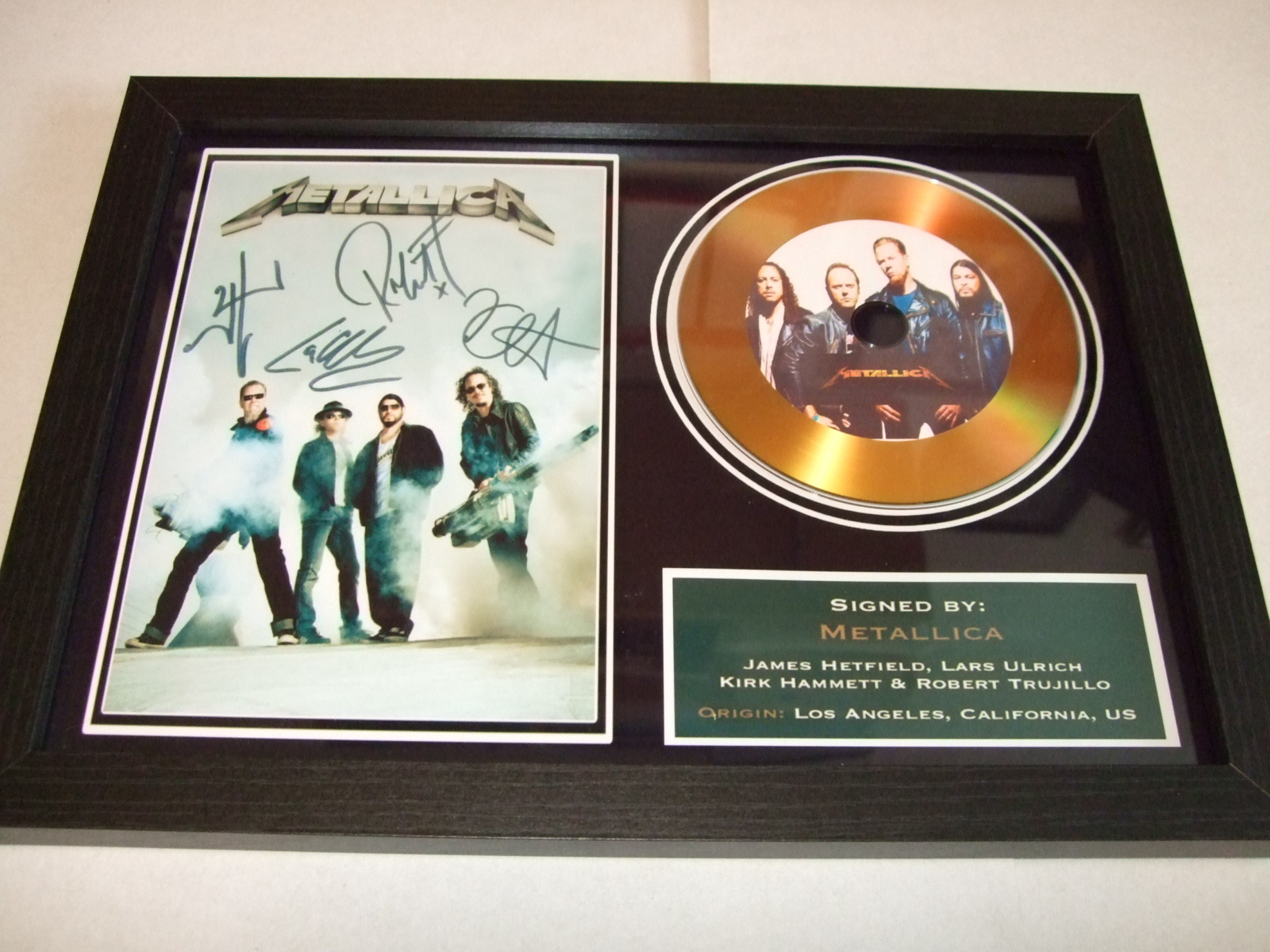 metalica signed disc presentation disc and similar items