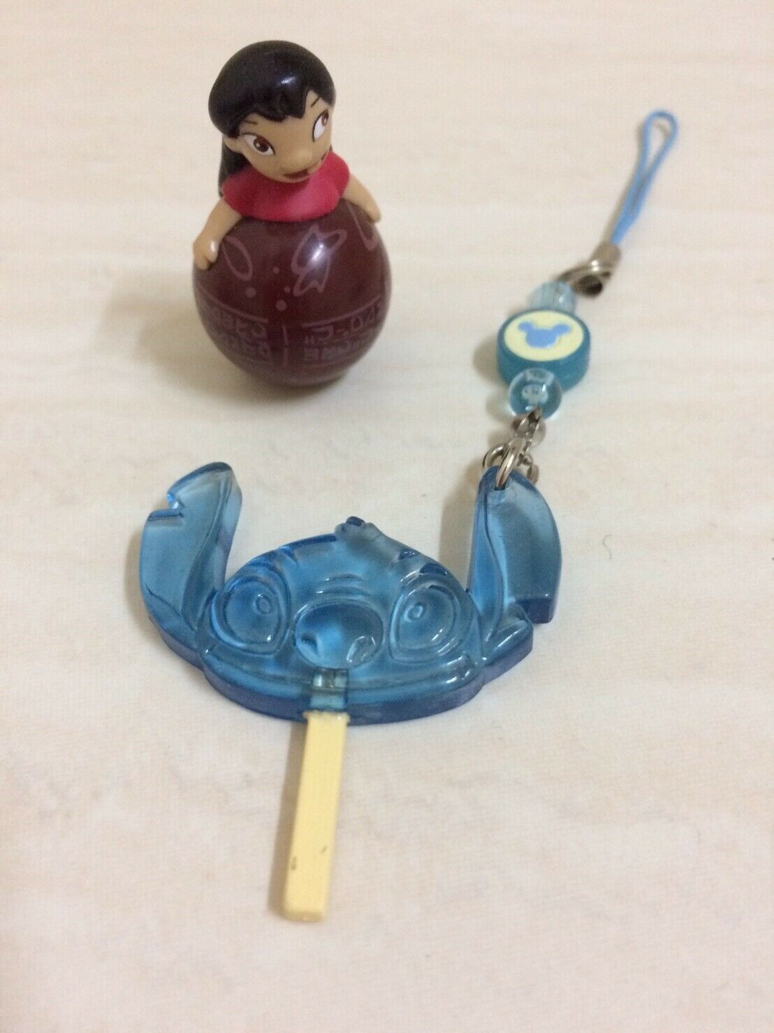 Disney Lilo Rocking Doll Figure And Stitch Lollipop Strap Keychain ...