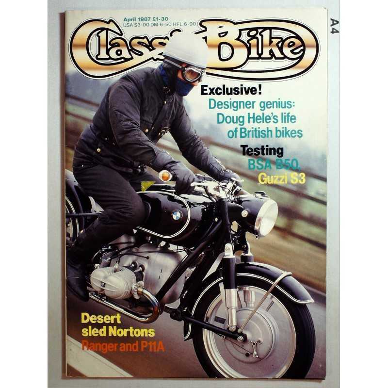 Classic Bike Magazine April 1987 mbox11 Desert Sled Nortons - Magazines