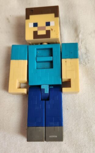 Minecraft Zombie Steve Plastic 5 inch Figure - Action Figures