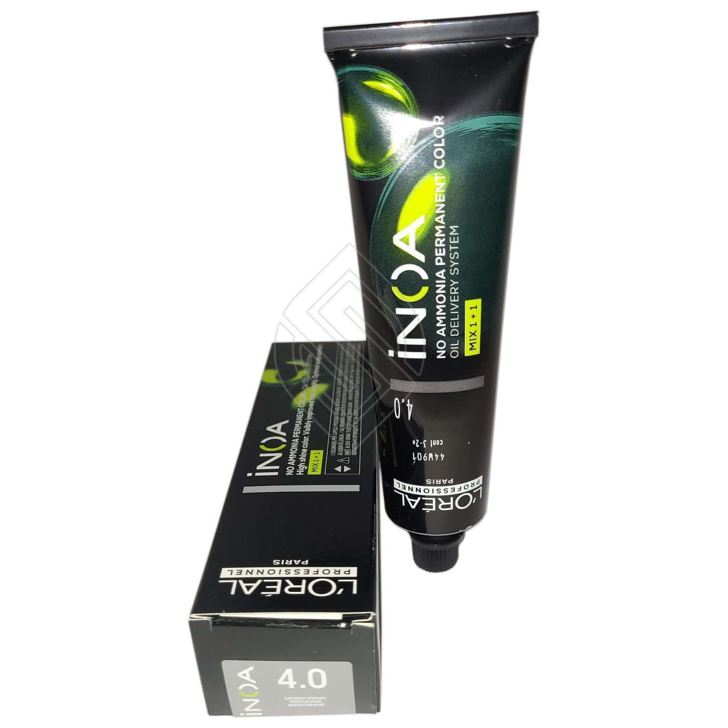 Loreal Inoa #4.0 No Ammonia Permanent Hair Color Original-4.0/4NN 2oz ...