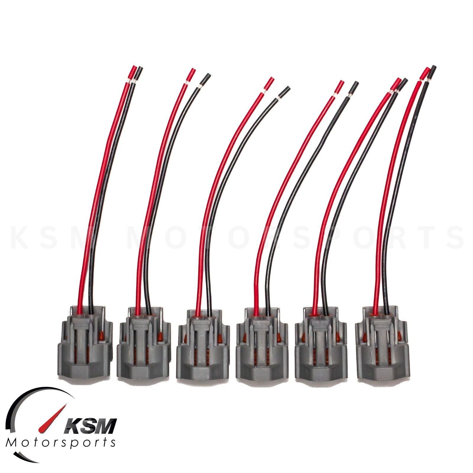 6 x Fuel injector Connectors Wiring Clips Pigtails fit NIPPON DENSO ...