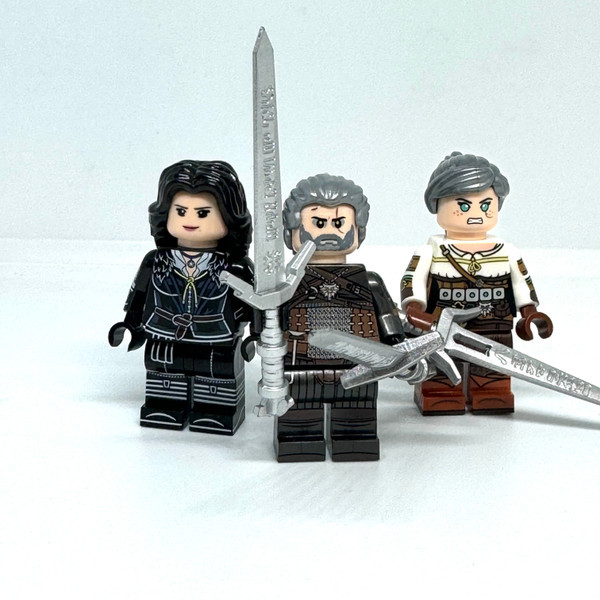 The Witcher s Geralt Ciri Yennifer Custom Minifigures - LEGO (R ...