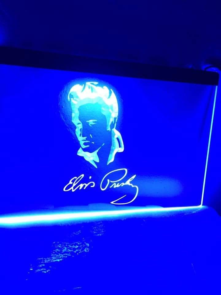 Elvis Presley Rock LED Neon Sign Hang Signs Wall Home Decor, Room ...