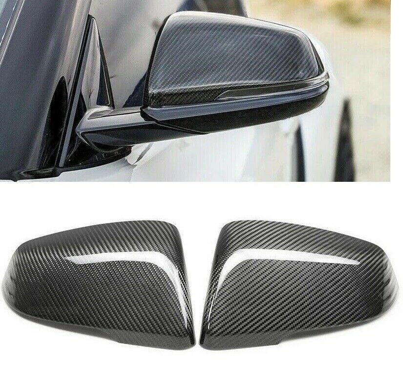 New Real Carbon Fiber Car Side Mirror Cover Caps For 2020-2021 Toyota ...